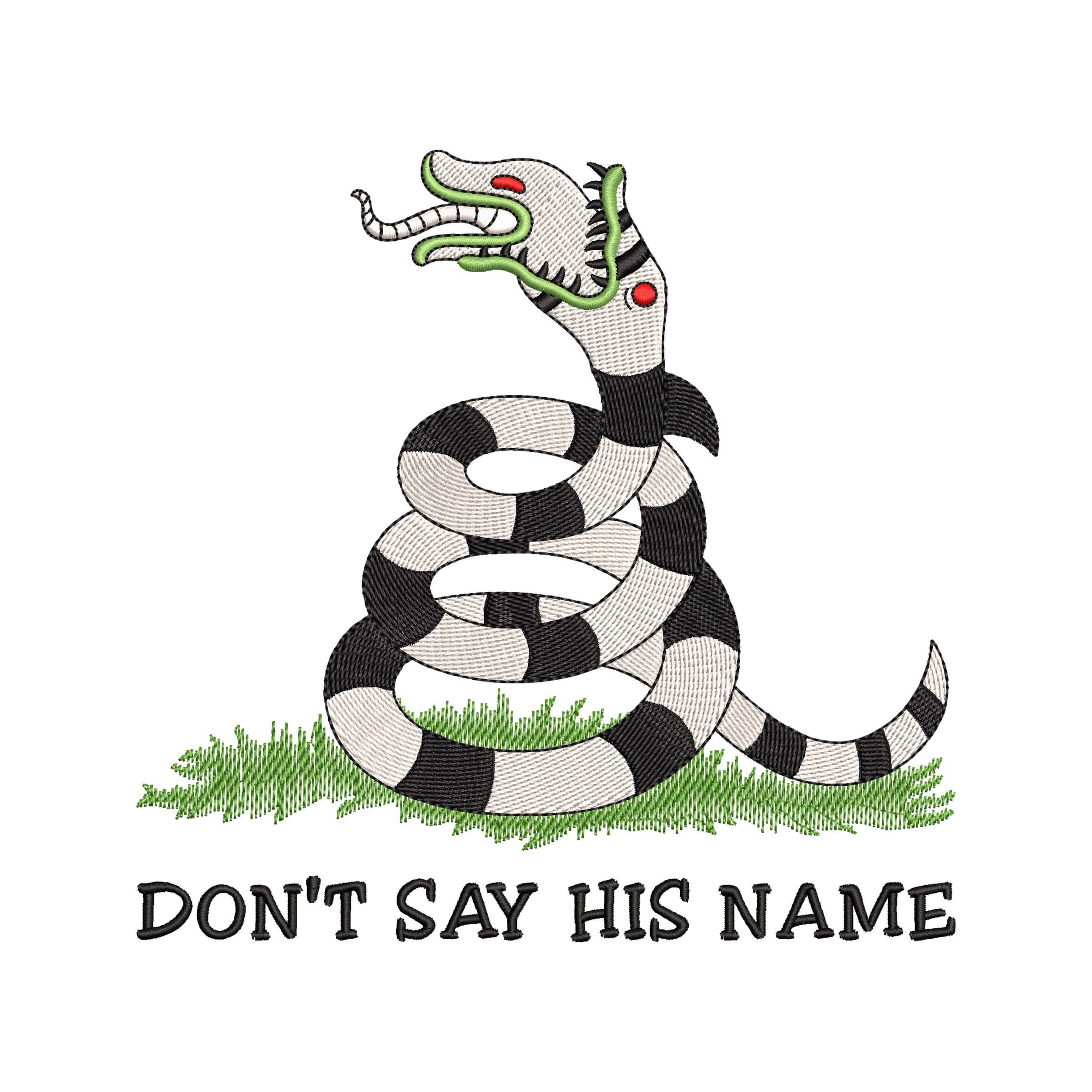 Sandworm Snake Embroidery Design, Horror Villains Embroidery Design ...
