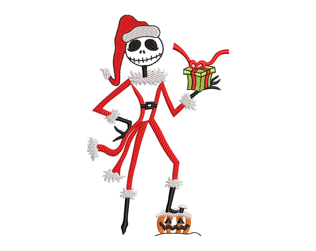 Halloween Jack Embroidery Designs, Jack Skull Christmas Nightmare ...