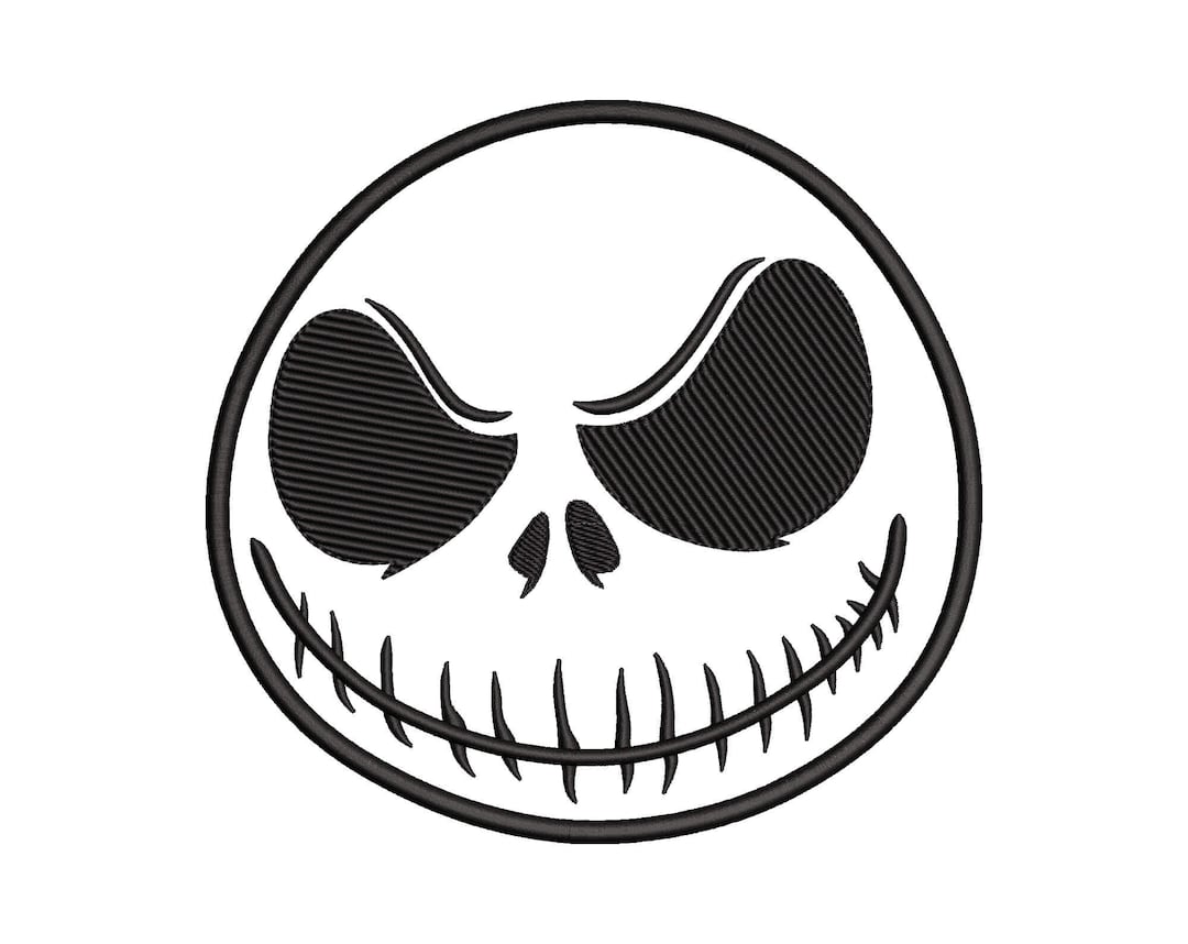 Jack Applique Embroidery Designs, Pumpkin King Jack Skull Face Applique ...