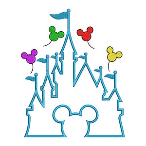 Castle Embroidery Design, Castle Machine Embroidery Files, Best Day ...