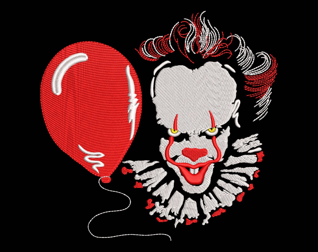 Halloween Horror Killers Embroidery Designs, Evil Horror Dancing Clown ...