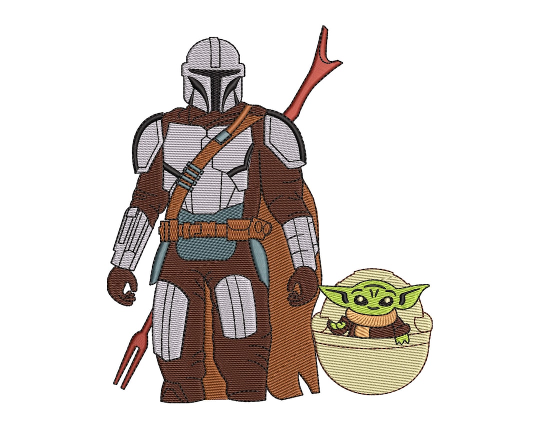 This is the Way Embroidery Designs, Cartoon Grogu Embroidery Patterns ...