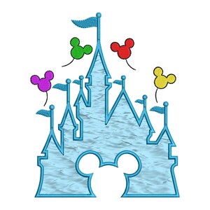 Castle Embroidery Design, Castle Machine Embroidery Files, Best Day ...