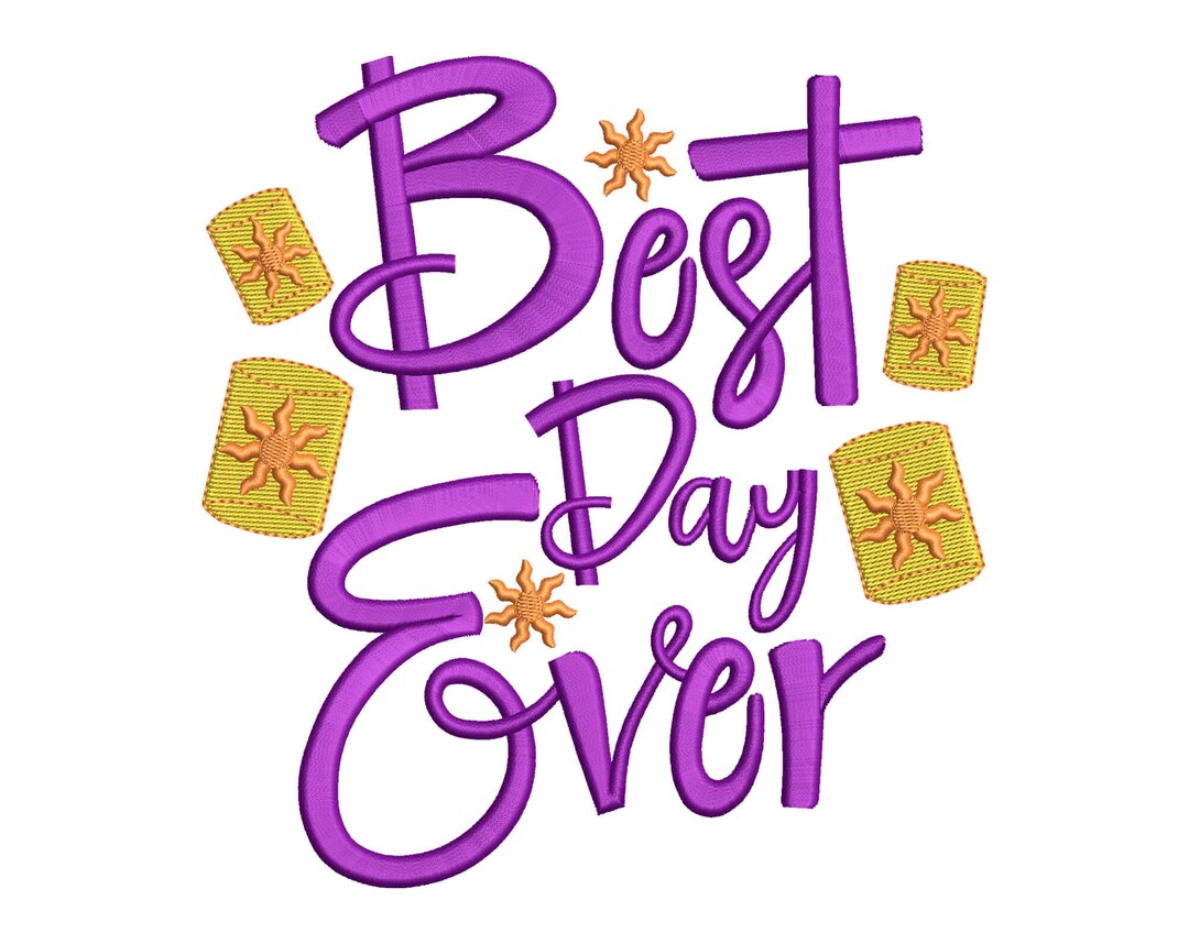 Best Day Embroidery Design - Etsy