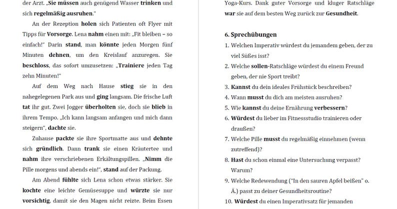 German Learning Book: Perfect German for B1 Learners| E-book in ...