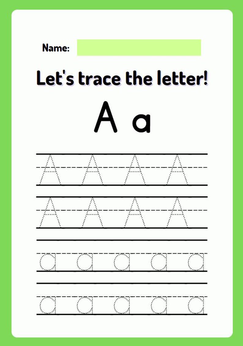 Alphabet Coloring and Tracing Learn Alphabet Tracing Letters activities ...