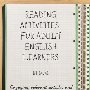 Reading Activities for Adult English Learners B1 Level | E-book in ...
