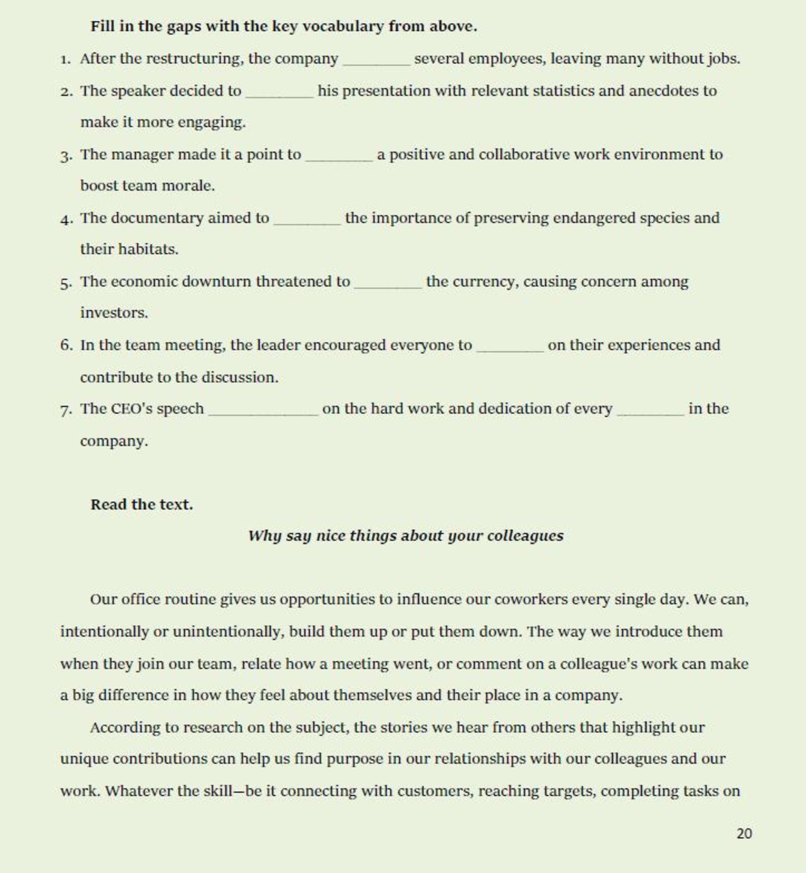 Reading Activities for Adult English Learners B1 Level | E-book in ...