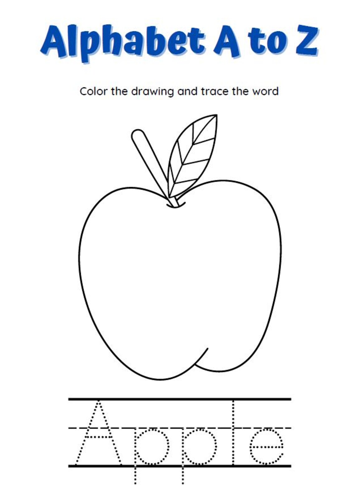 Alphabet Coloring and Tracing Learn Alphabet Tracing Letters activities ...