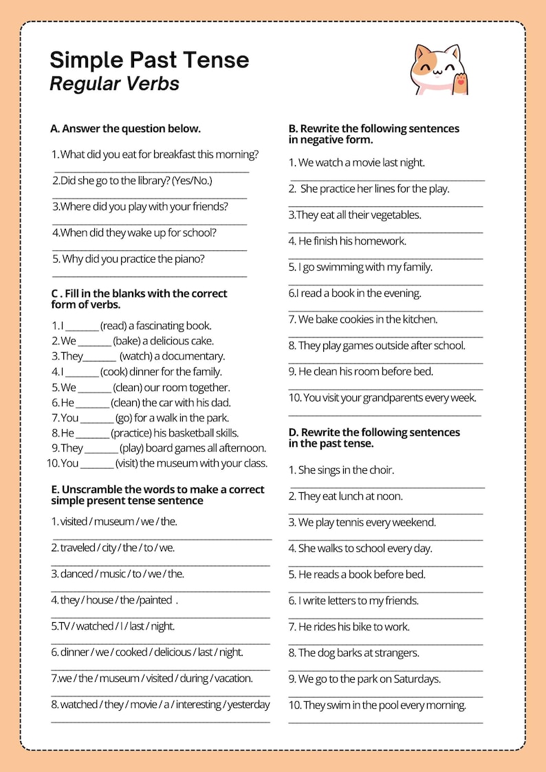 Comprehensive English Grammar Worksheets| Lesson Materials| English ...
