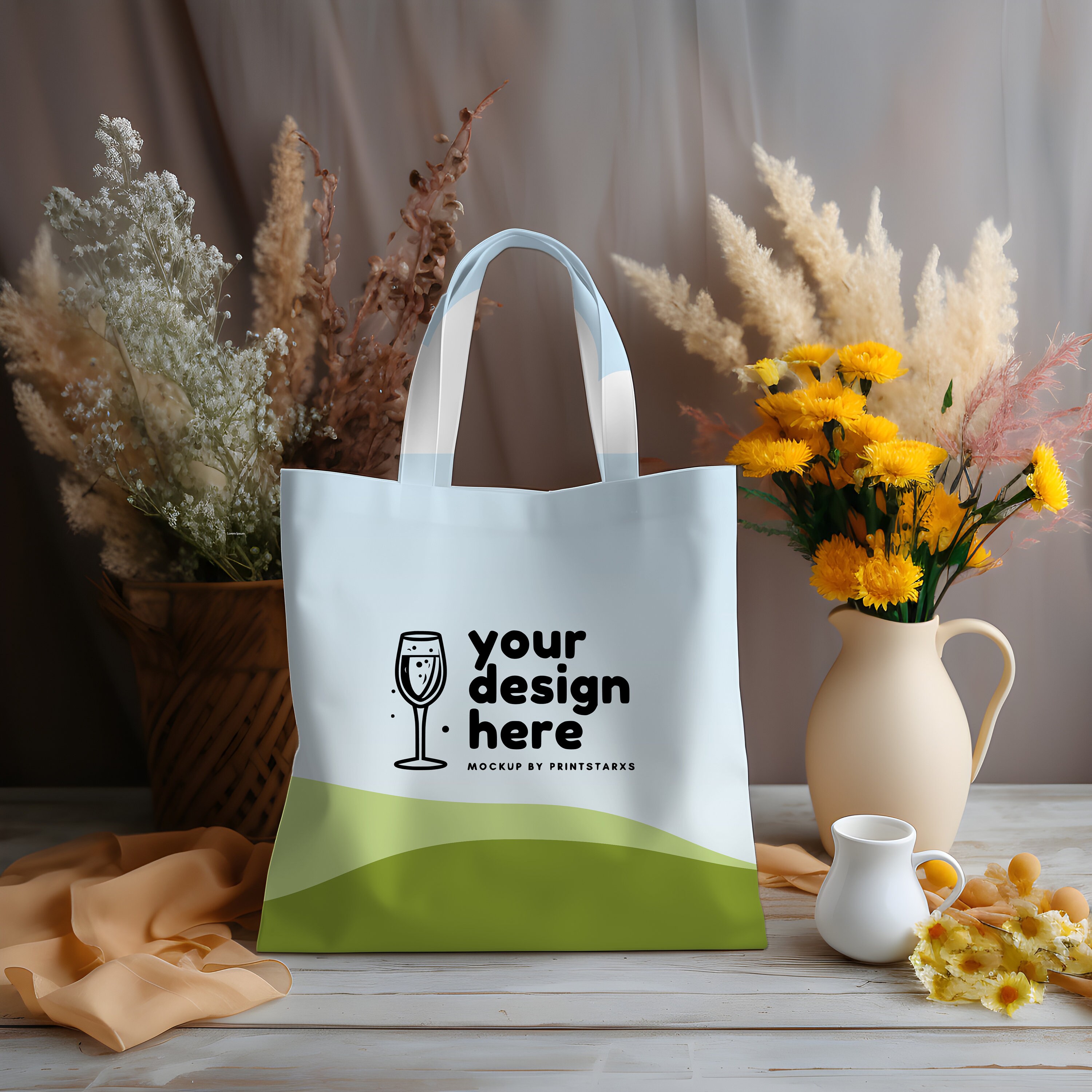 Tote Bag Canva Mockup Template, Mockup Totebag Editable Bag Color Canva ...