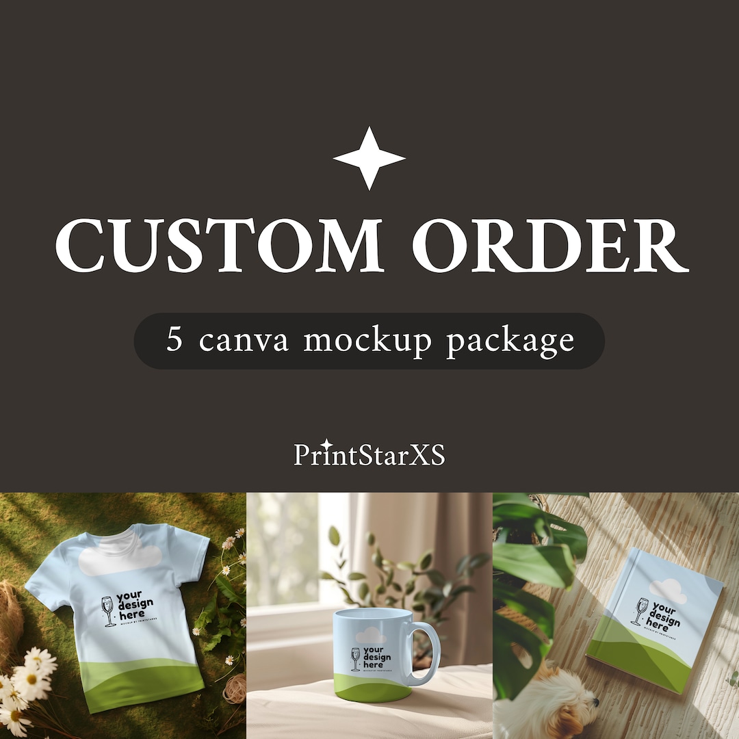 Custom Mockup Canva Template Made to Order Canva Frame Mock up Service ...
