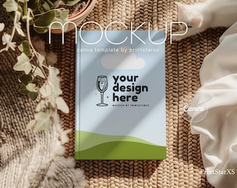 KDP Canva Mockup Hardcover Notebook Mockups Book Mock up for Ebook KDP ...