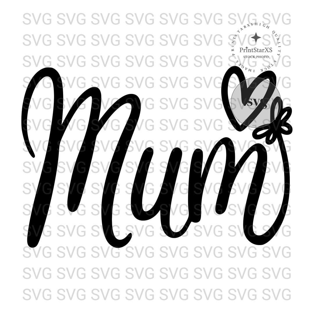 Mum SVG Mother SVG Editable Clip Art Mother's Day Illustration Vector ...