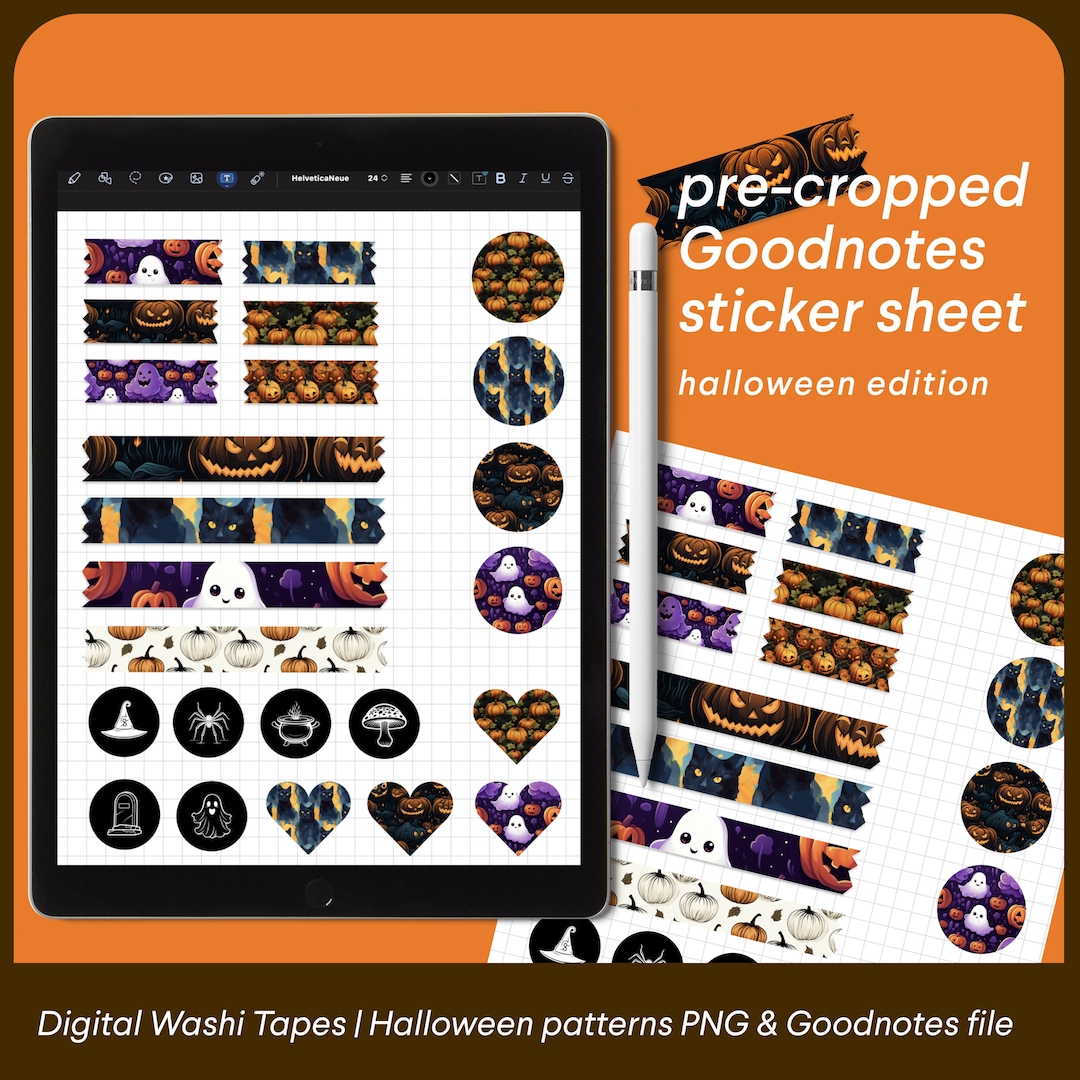 Halloween Clipart, Halloween Digital Sticker Sheet PNG Black Cat PNG ...