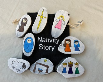 The Nativity Story Reading Passages and Craft Sunday School - Etsy