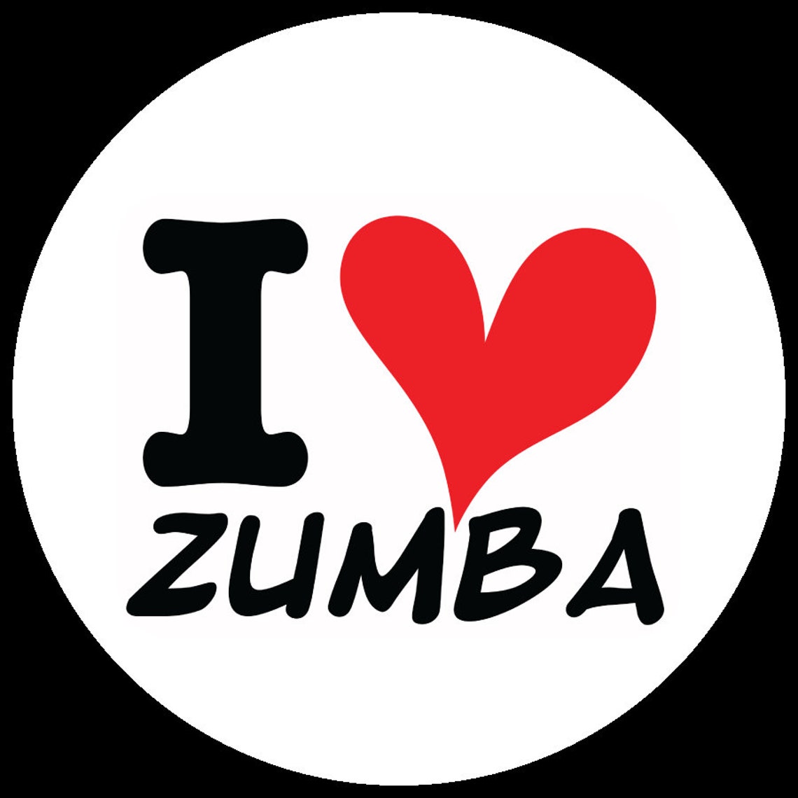 I LOVE ZUMBA Sticker Water Resistant, Durable, Bold - Etsy