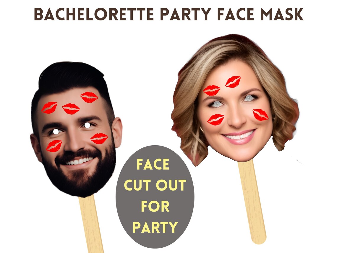 Custom Facemask Bachelorette Party Favor Wedding Groom Funny Facemask ...