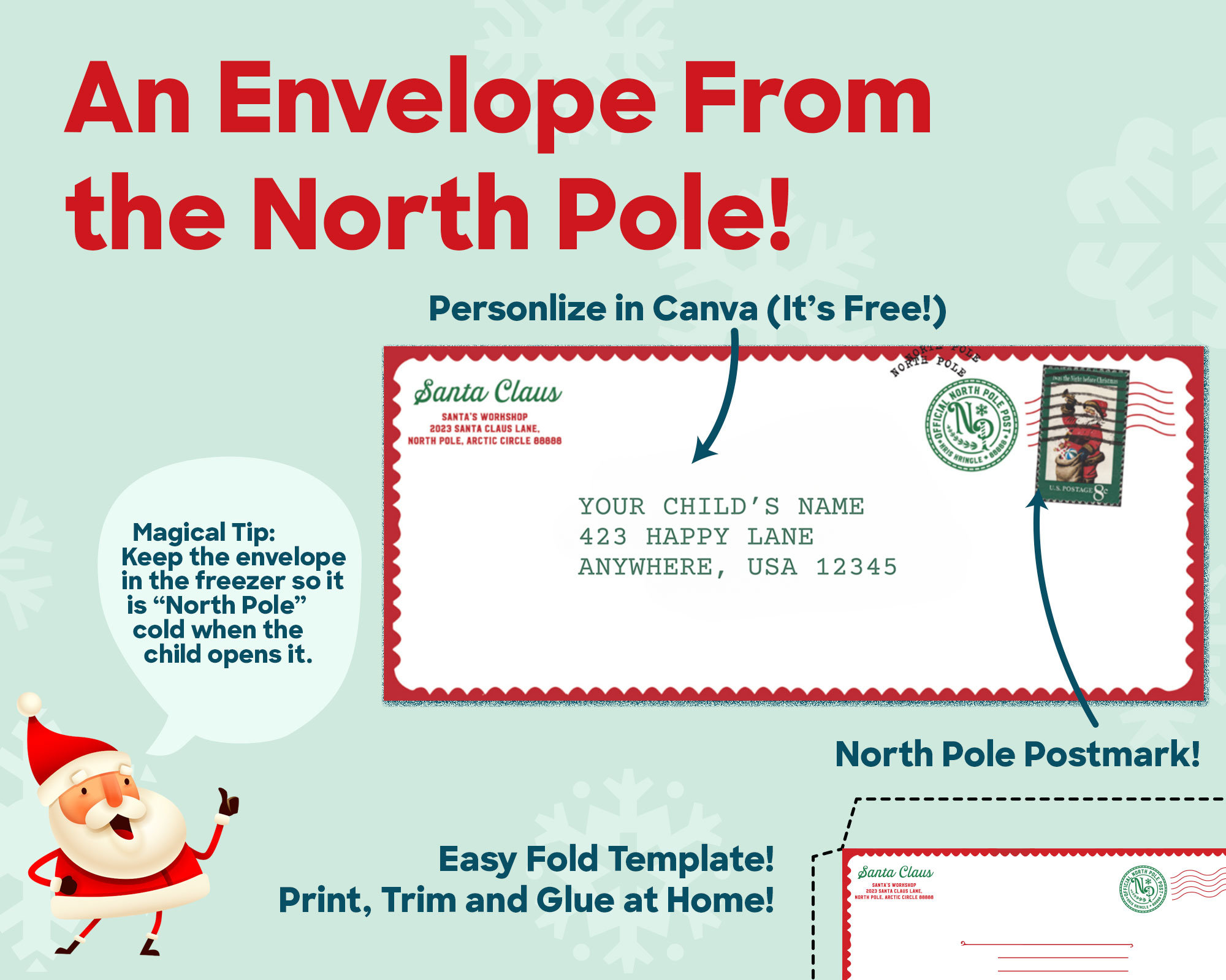EDITABLE Letter From Santa Template Time Capsule Nice List Certificate ...