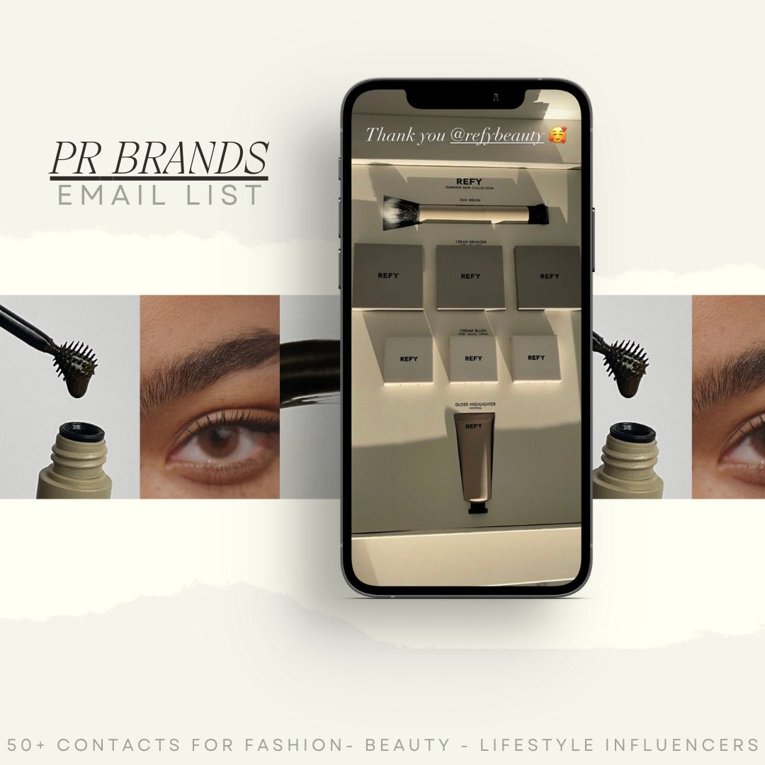 50+ PR Emails + 4 PITCHES to Start Your Influencer | UGC | Content ...