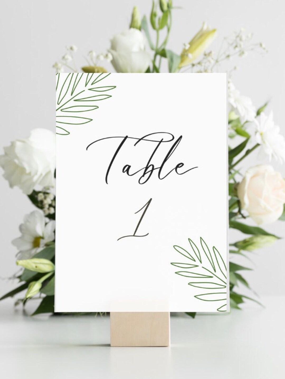 Minimalist Table Numbers Template Digital Download - Etsy