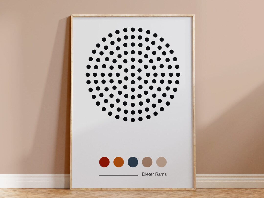 Vintage Color Poster - Dieter Rams Poster Design - Dieter Rams Room ...