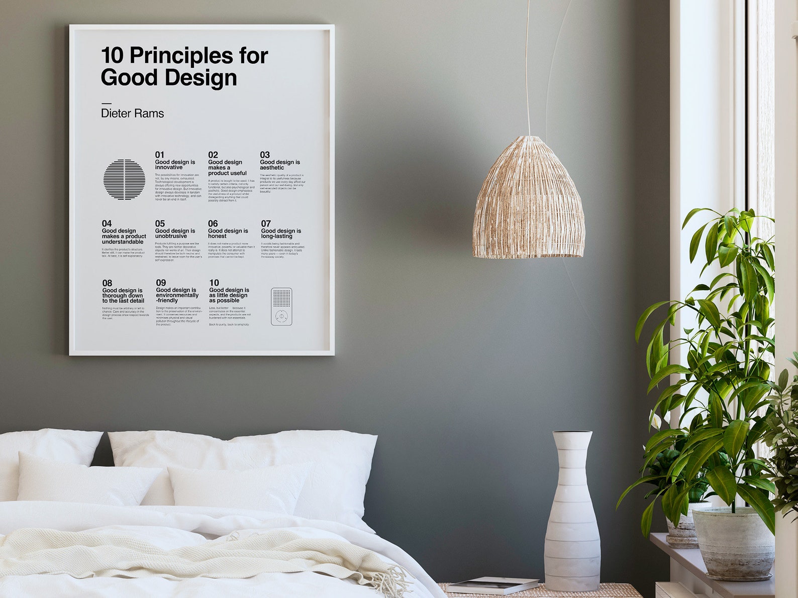 10 Principles for Good Design - Dieter Rams Wall Art - Dieter Rams ...