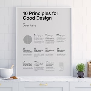 10 Principles for Good Design - Dieter Rams Wall Art - Dieter Rams ...