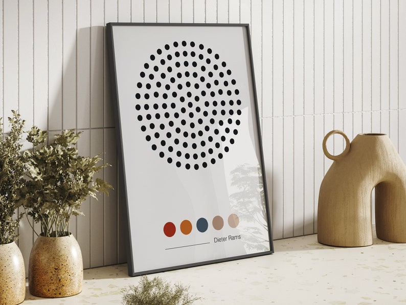 Vintage Color Poster - Dieter Rams Poster Design - Dieter Rams Room ...
