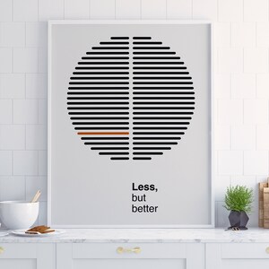 Less but Better Retro Poster Design - Dieter Rams Wall Art - Dieter ...