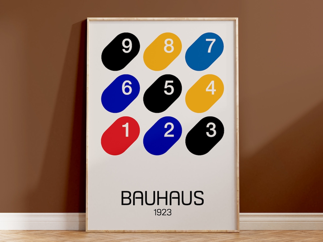 Bauhaus Printable Exhibition Poster - Bauhaus Wall Art - Mid Century ...