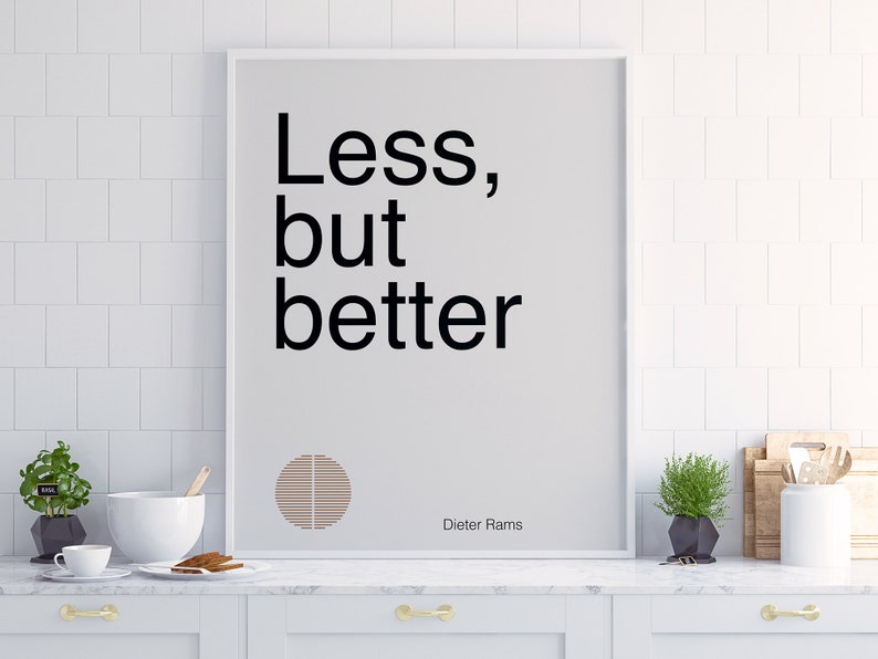 Less but Better Poster - Speaker Design - Dieter Rams Poster - Vintage ...