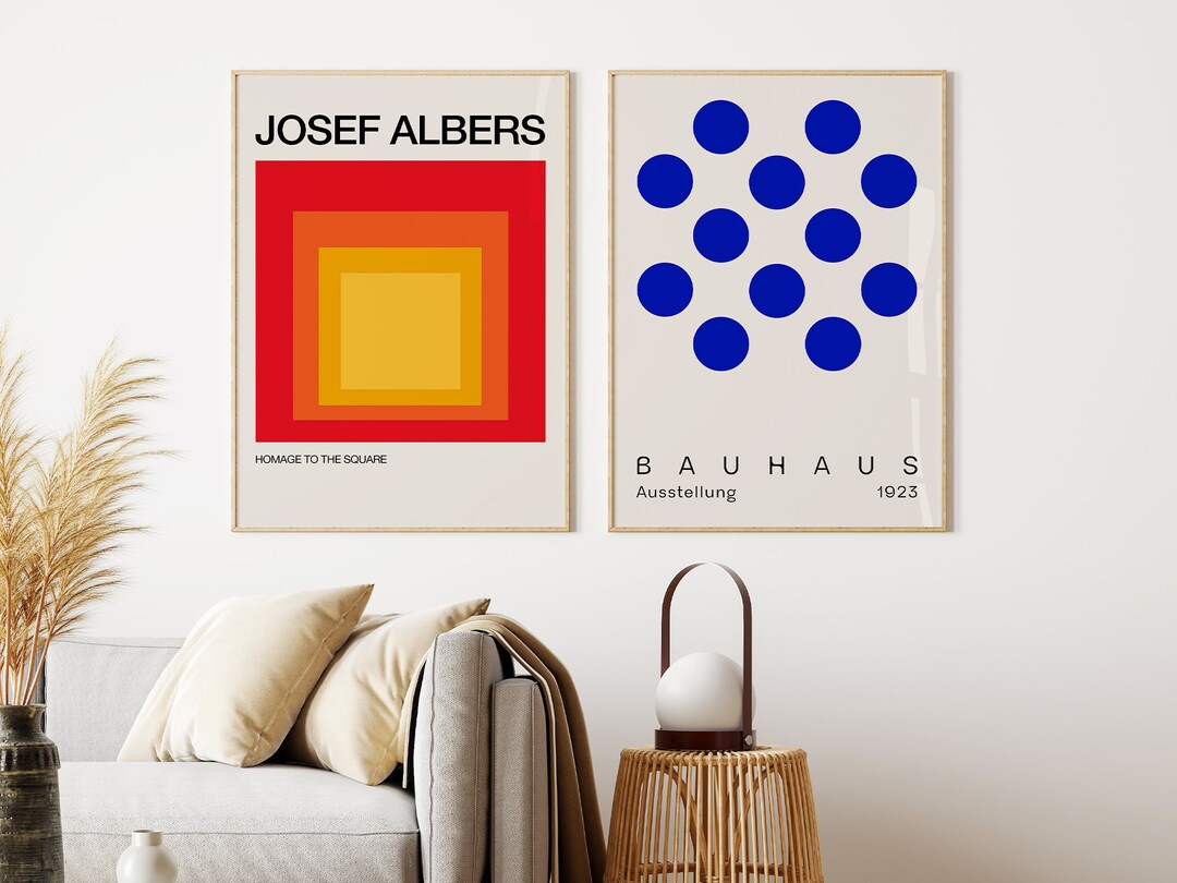 Bauhaus Josef Albers Wall Art - Bauhaus Digital Print - Bauhaus Room ...