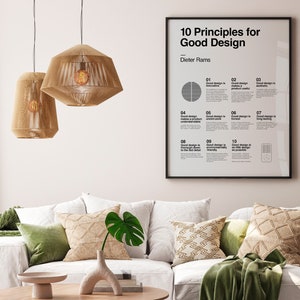10 Principles for Good Design - Dieter Rams Wall Art - Dieter Rams ...