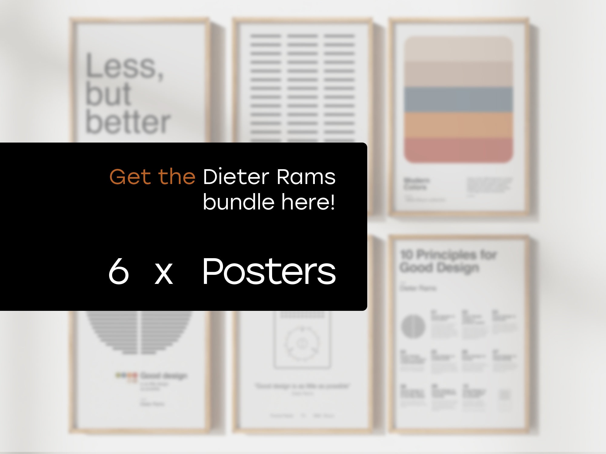 Dieter Rams Poster Bundle Dieter Rams Wall Art Dieter Rams Room Decor ...