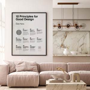 10 Principles for Good Design - Dieter Rams Wall Art - Dieter Rams ...