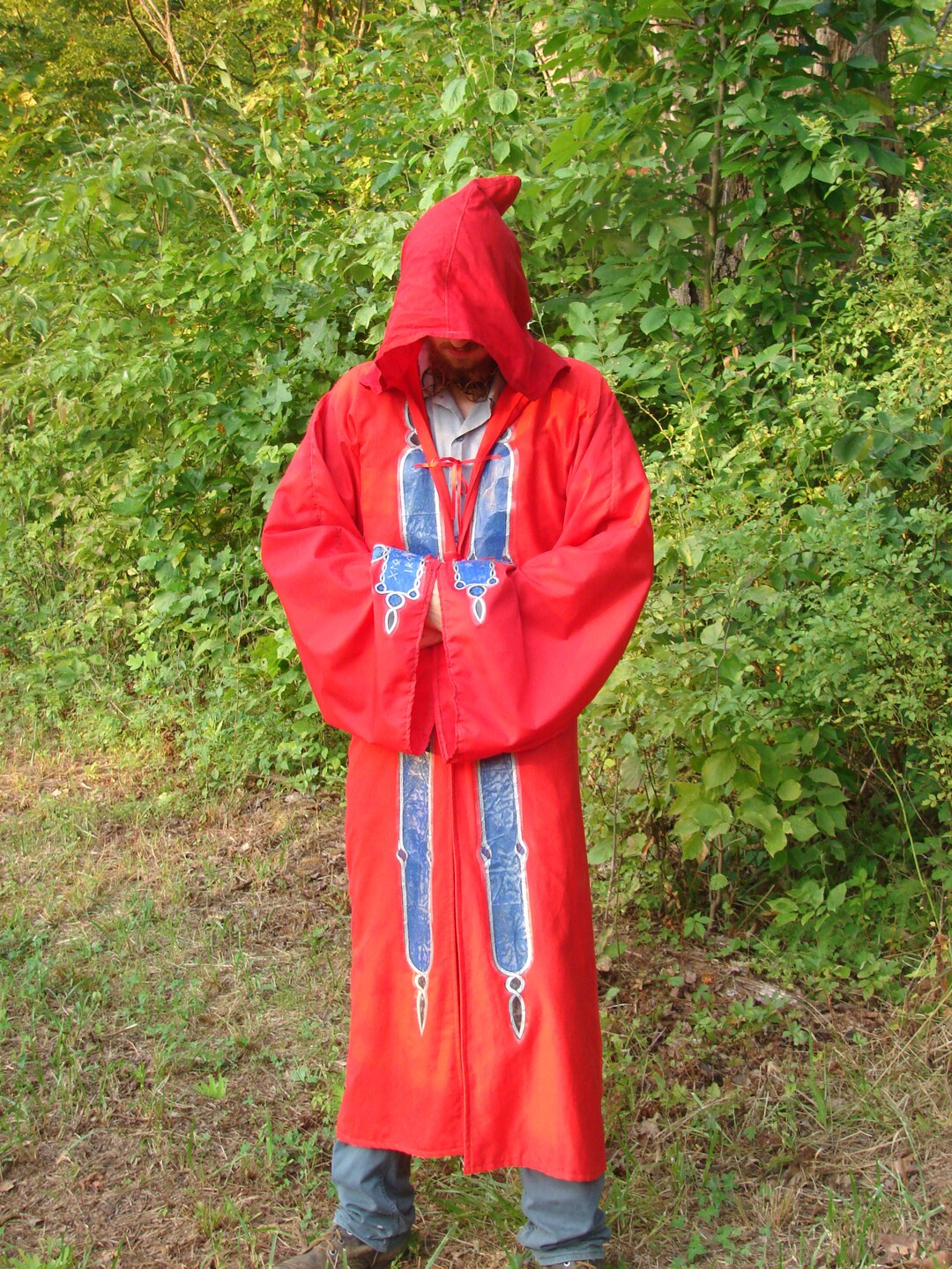 Wizard's Robe, Medieval Robe, Larp Event, Renaissance Fair - Etsy