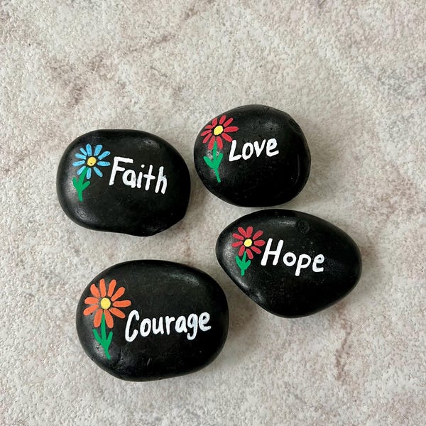 Christian Painted Rocks - Etsy