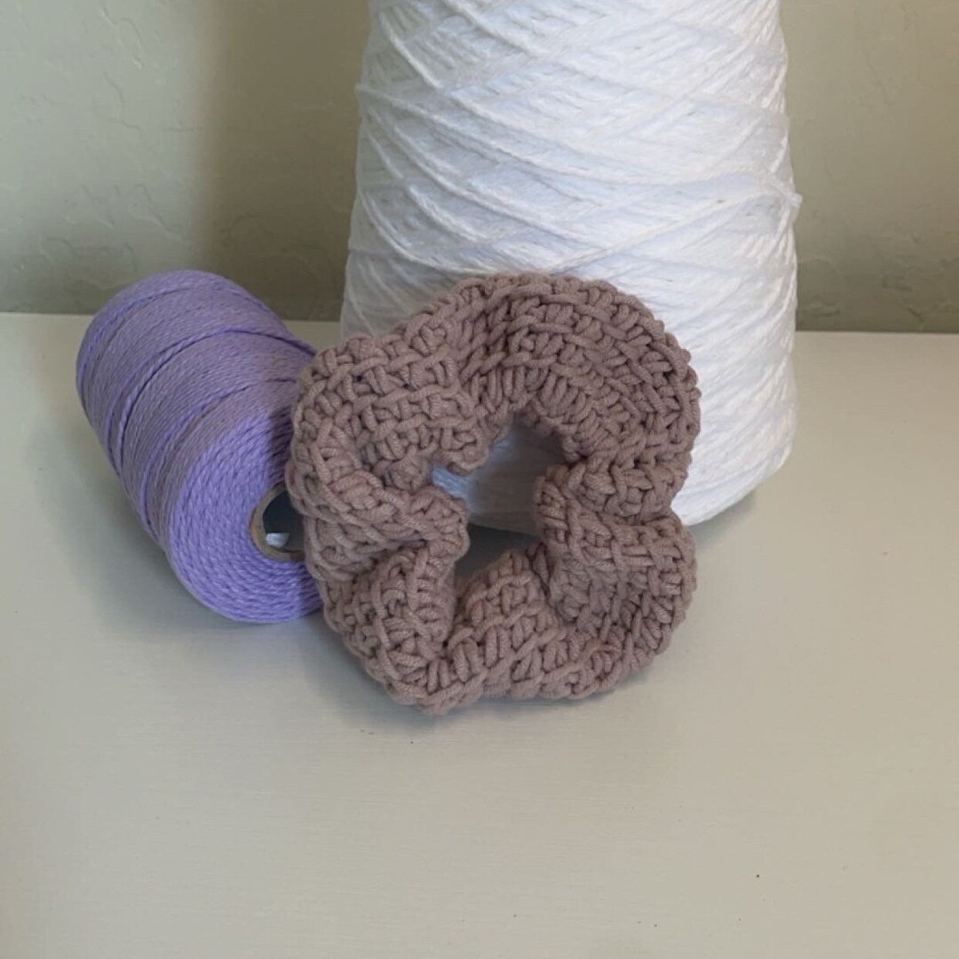 Mushroom Crochet Scrunchie - Etsy