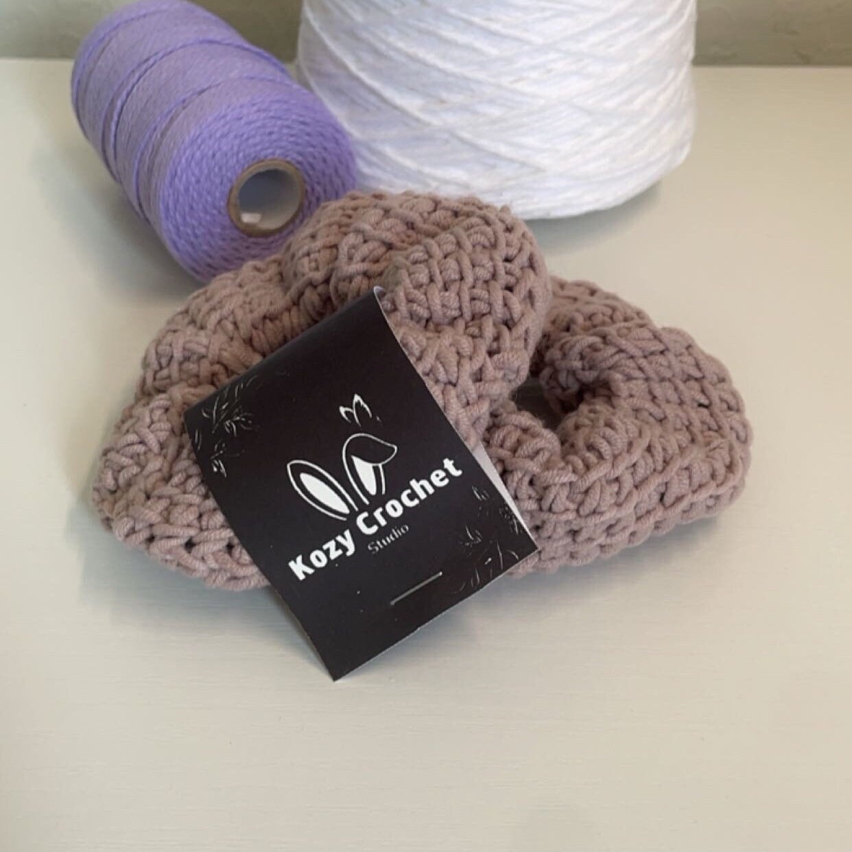 Mushroom Crochet Scrunchie - Etsy