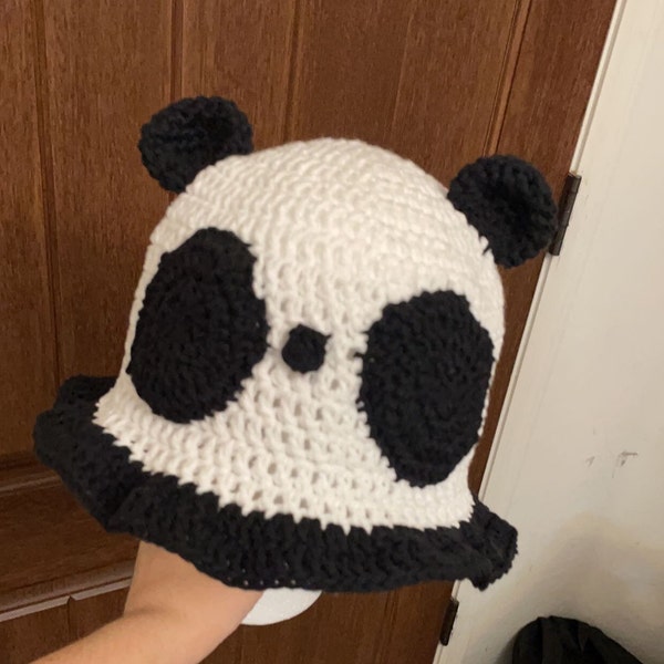 Panda Hat - Etsy