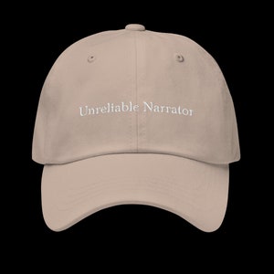 Unreliable Narrator Baseball Hat | Booktok Dad Hat - Etsy