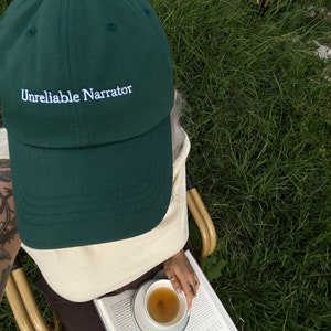 Unreliable Narrator Baseball Hat | Booktok Dad Hat - Etsy