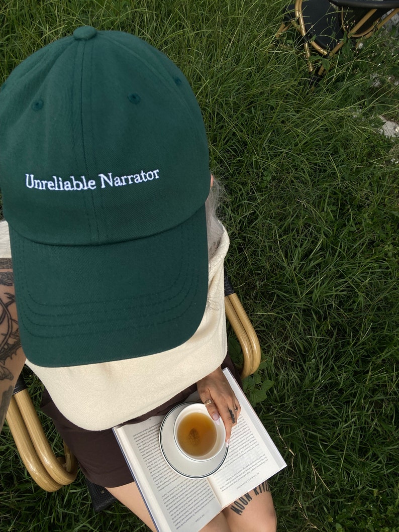 Unreliable Narrator Baseball Hat | Booktok Dad Hat - Etsy