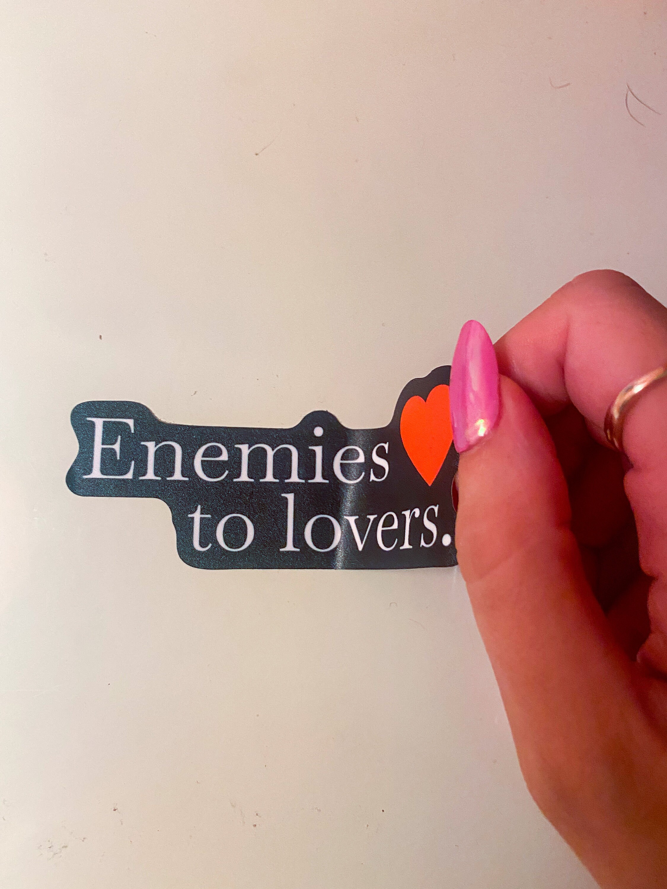 Enemies to Lovers Sticker | Booktok Trope Sticker - Etsy