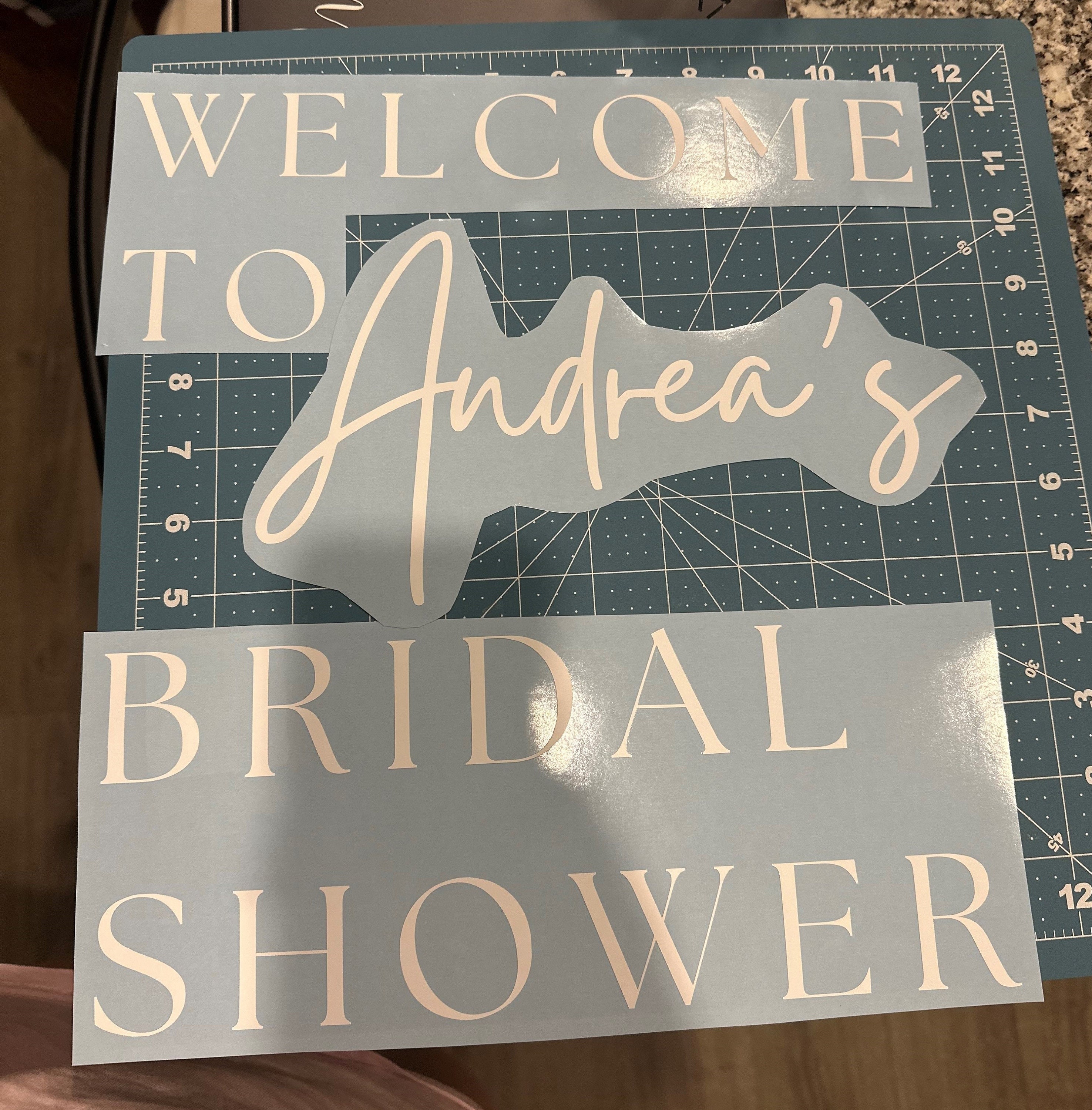 Mirror Bridal Shower Decal Personalized Wedding Sticker, Wedding Mirror ...