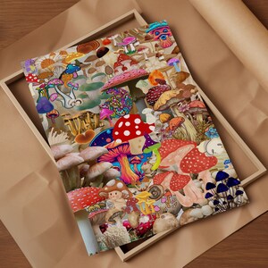 Magical Mushroom Collage | Fine Art Print | Collage Print | Giclée ...