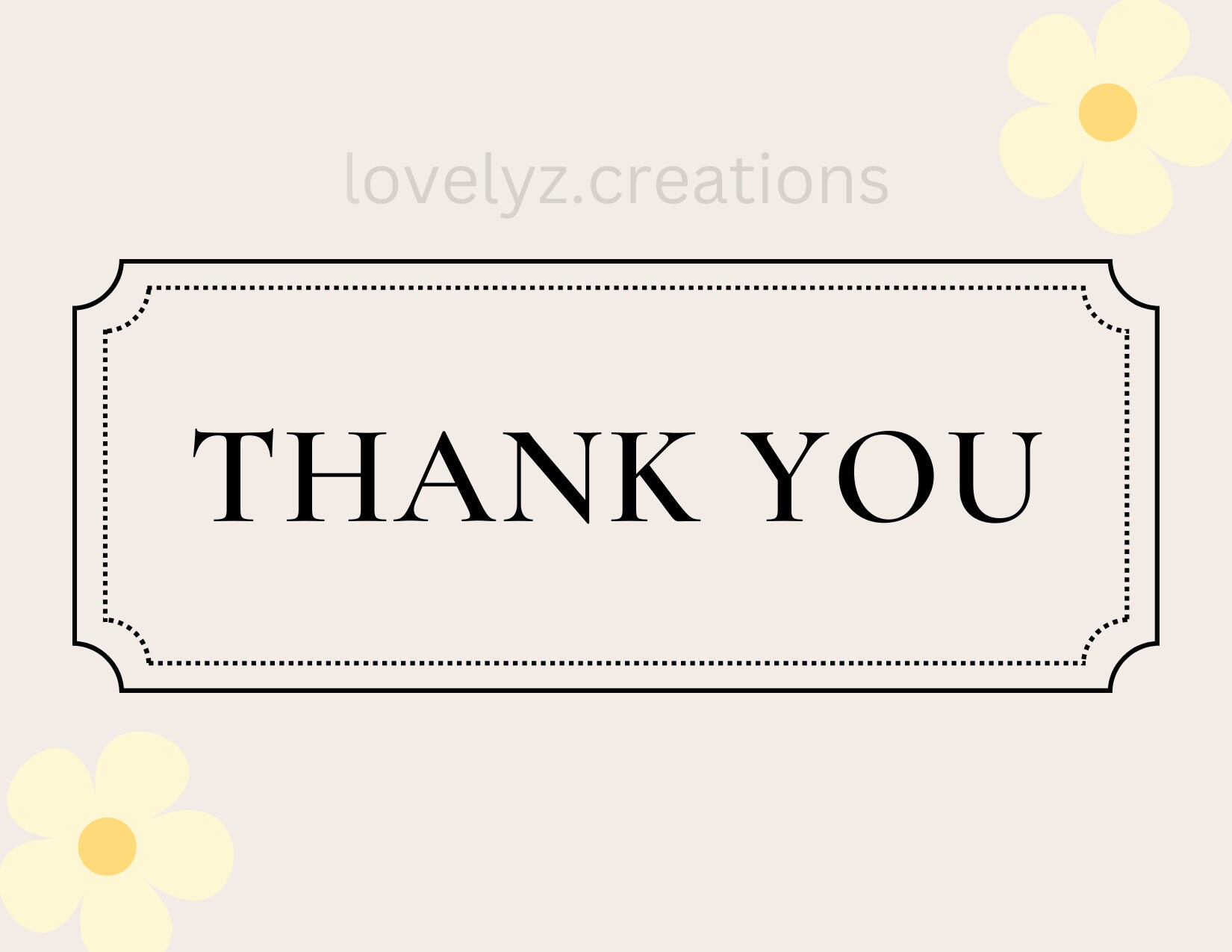 Simple Thank You Note Card Cute Floral Nude Note Card - Etsy