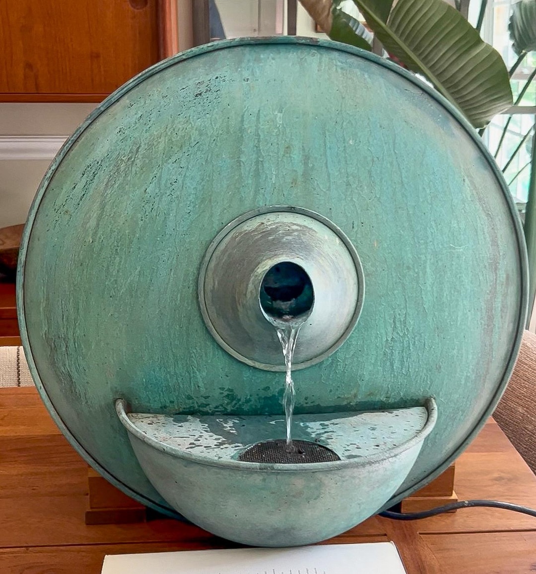 Tom Torrens Copper Wall Fountain Signed 24” Brutalist Mid Century ...