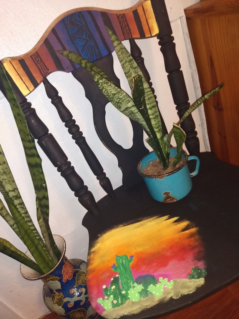 Hand Painted Chair - Etsy